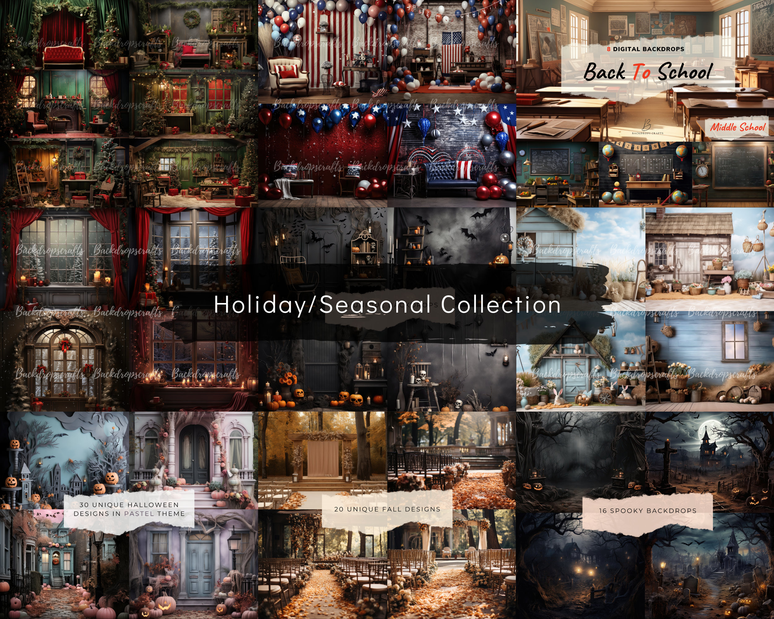 Entire Shop Digital Backdrops Mega Bundle, 1700+ Digital Backgrounds ...