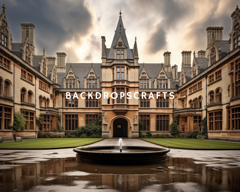 Back to School Backdrops, Digital High School University Backgrounds ...