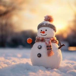 16 Christmas Snowman Digital Backdrops for Photography, Winter Digital ...