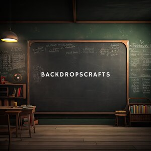 Back to School Digital Backdrops, Middle School Backgrounds for ...