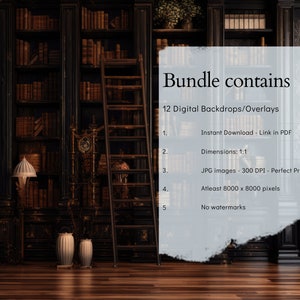 12 Zoom Background, Dark Library Virtual Zoom Backdrop, Microsoft Teams ...