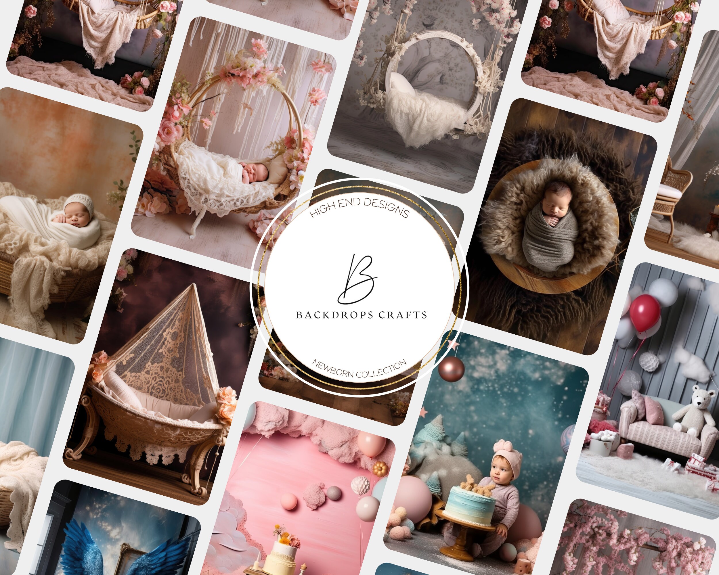 Newborn Digital Cherry Blossom Backdrops 8 Newborn Digital - Etsy