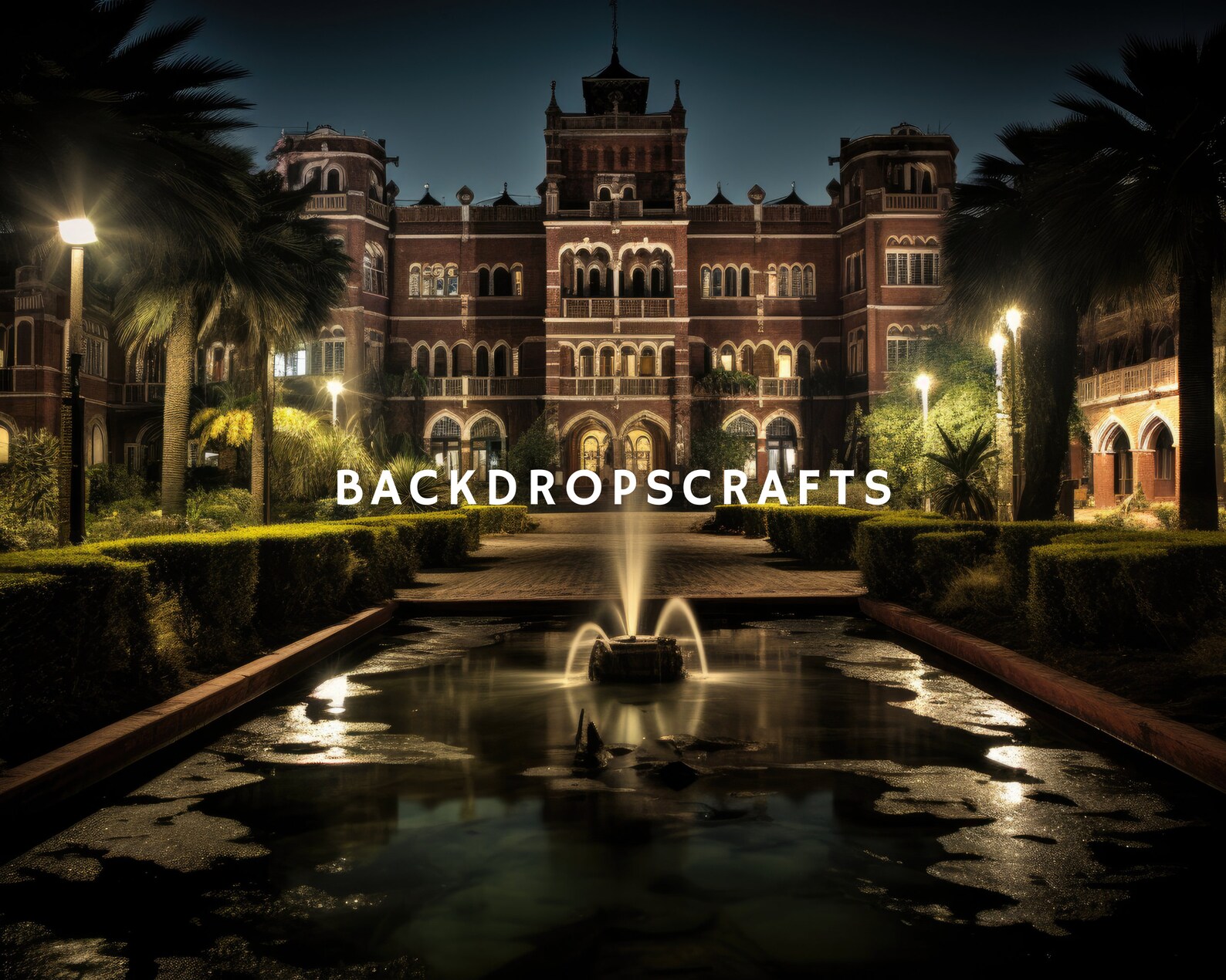 Back to School Backdrops, Digital High School University Backgrounds ...
