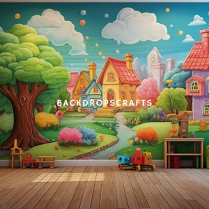 Back to School Digital Backdrops, Elementary Backgrounds for Children ...