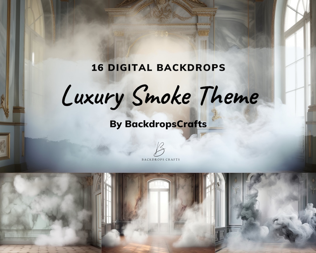 16 Luxury Smoke Digital Backdrops, Digital Wall Art Maternity Backdrop ...
