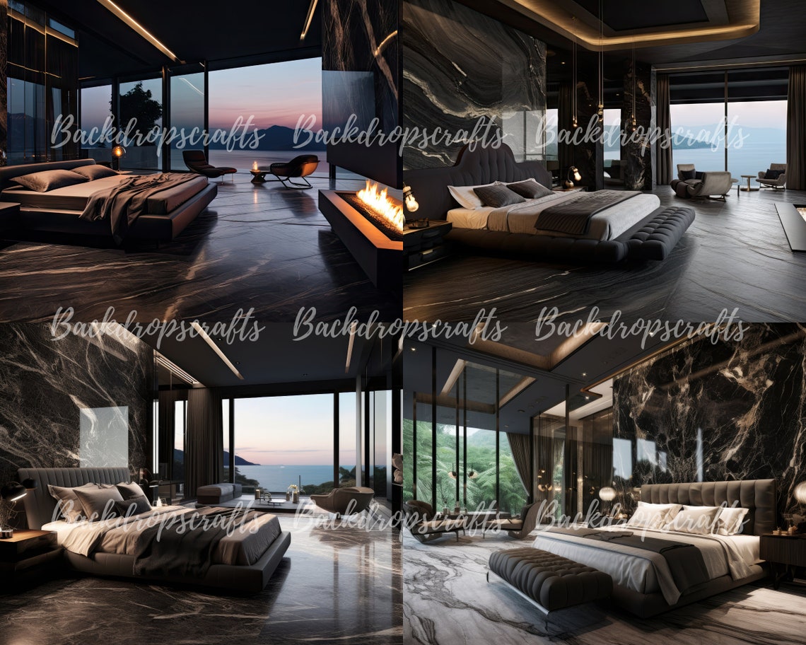 16 X Digital Backgrounds for Zoom, Virtual Background, Dark Backdrops ...