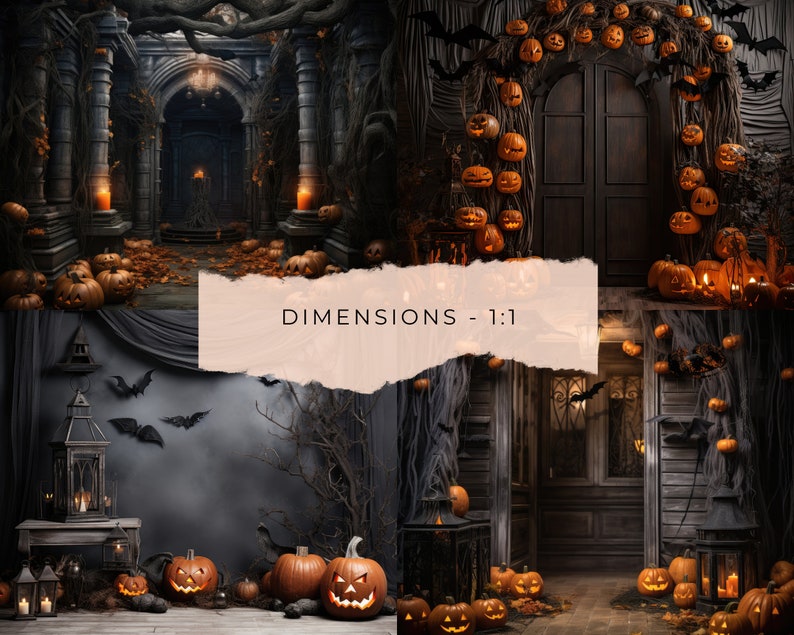 16 Halloween Backdrops Horror Scary Digital Backdrops - Etsy