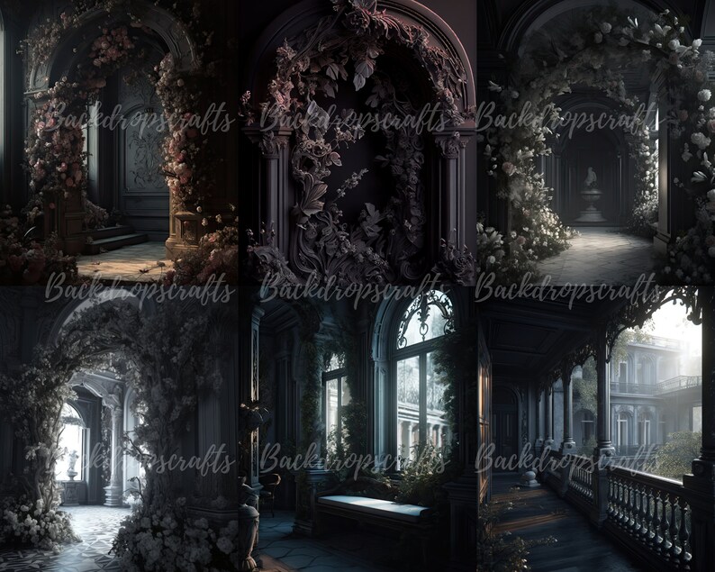 30 Digital Backdrops Elegant Dark Room Photoshop Overlays - Etsy