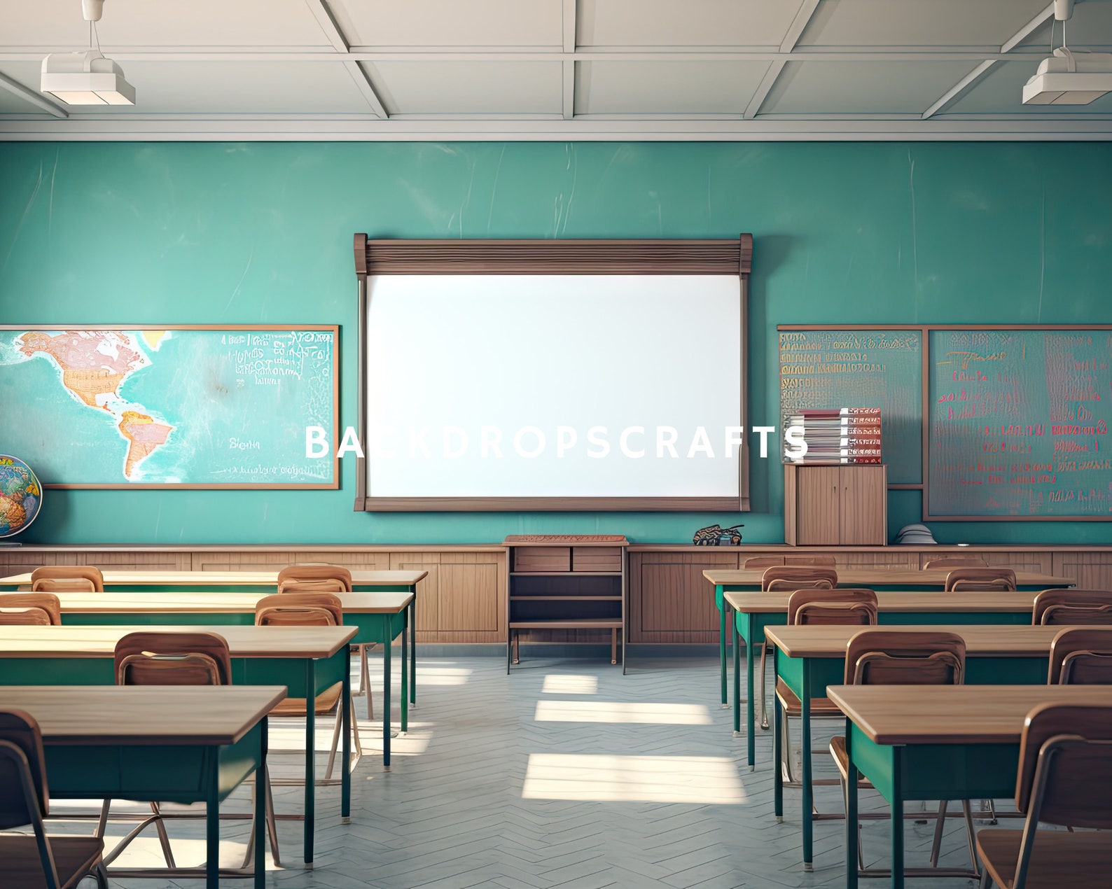 Back to School Backdrops, Digital High School University Backgrounds ...