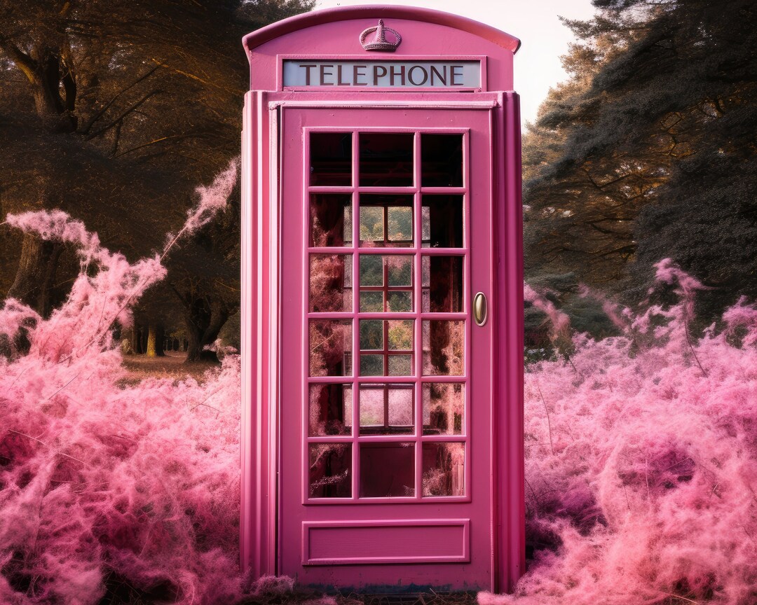 Telephone Box Digital Backdrops, 7 Pink Doll Box Digital Backdrops ...