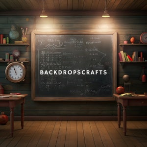 Back to School Digital Backdrops, Middle School Backgrounds for ...