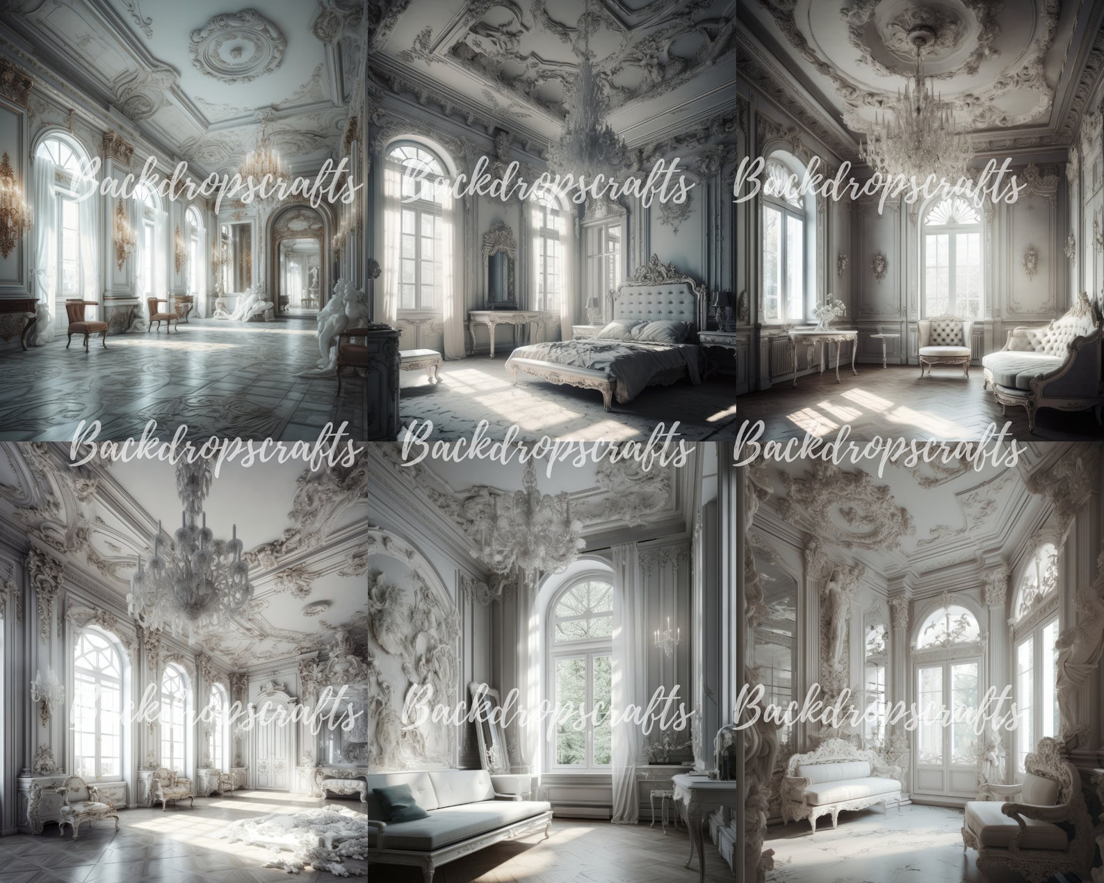 30 Digital Backdrops Stunning White Room Photoshop Overlays - Etsy