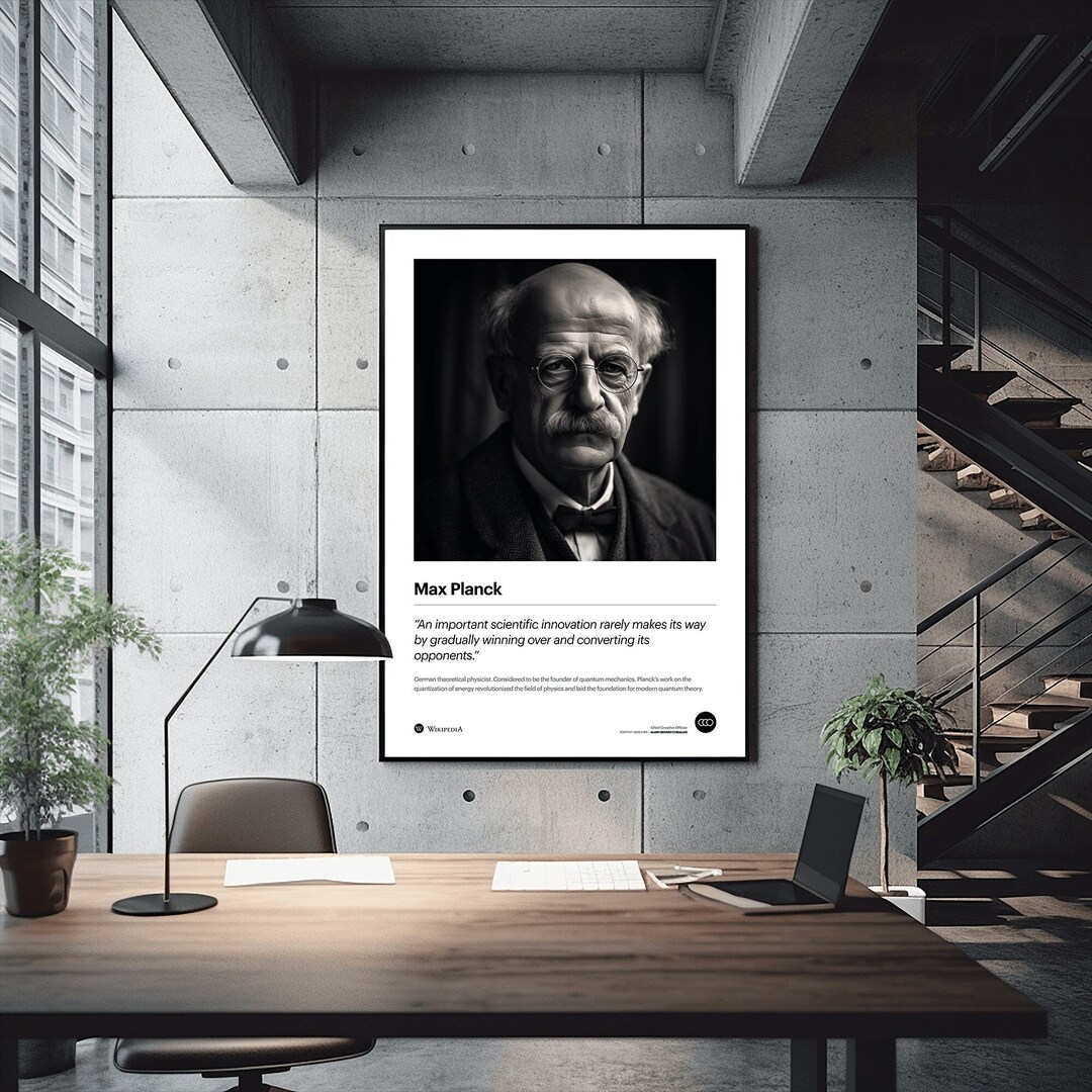 Max Planck - Digital Poster Art - 28 X 42 (w/ Half-inch Bleed ...