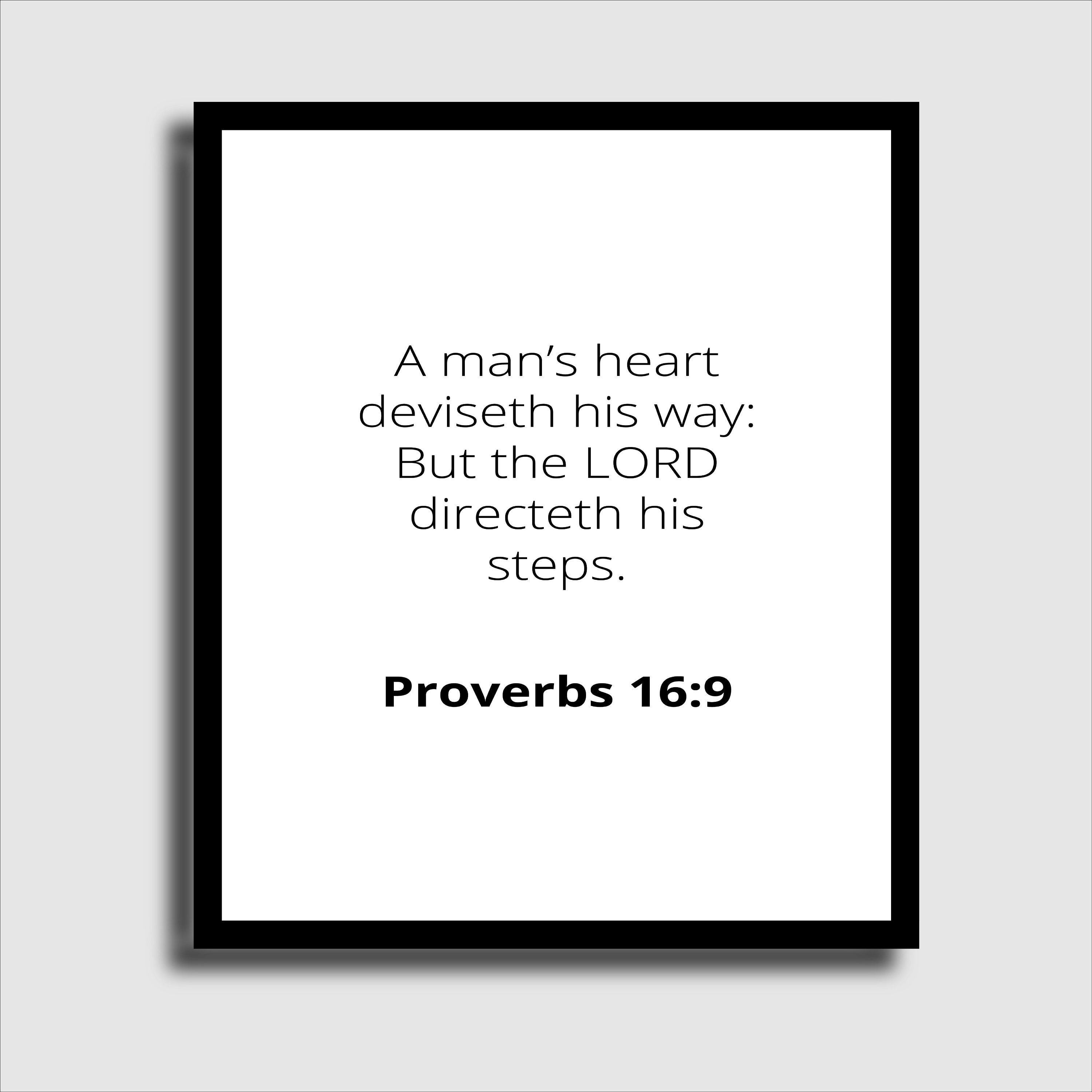Proverbs Wall Art, Christian Wall Art Printable, Daily Verse, Proverbs ...