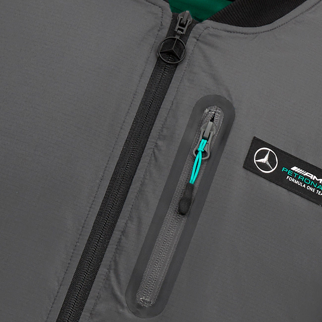 Mercedes AMG Petronas F1 Team Mens Bomber Grey and Black Jacket - Etsy
