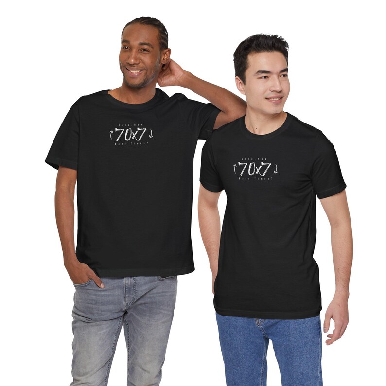 70x7 Forgiveness Christian T-shirt: Faith-inspired Gift - Etsy