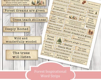 Classic Butterfly Journal Word Strips - Word Strips | Ephemera Labels ...