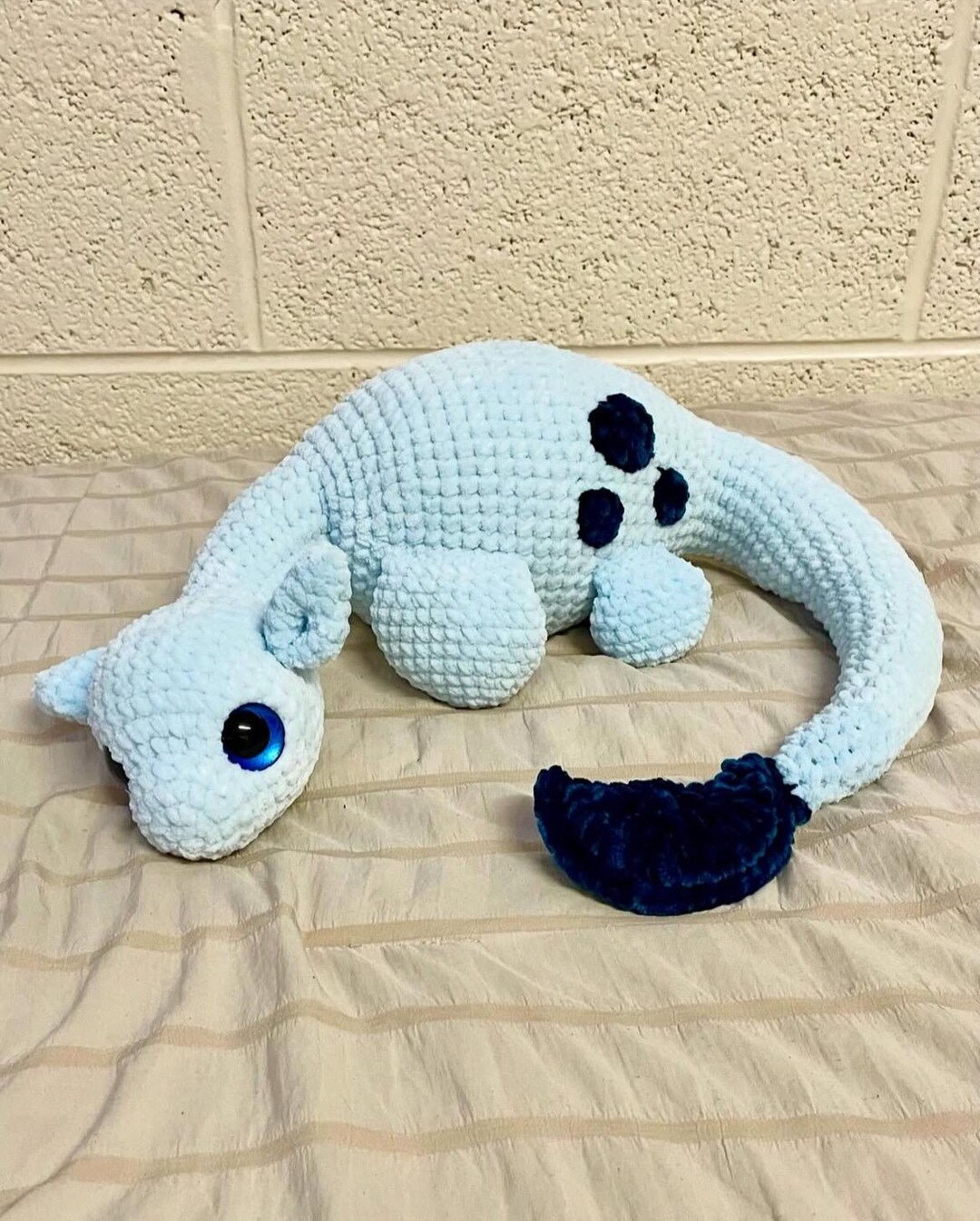 Nessie the Crocheted Lock Ness Monster (pre-made, Handmade Plushie) - Etsy
