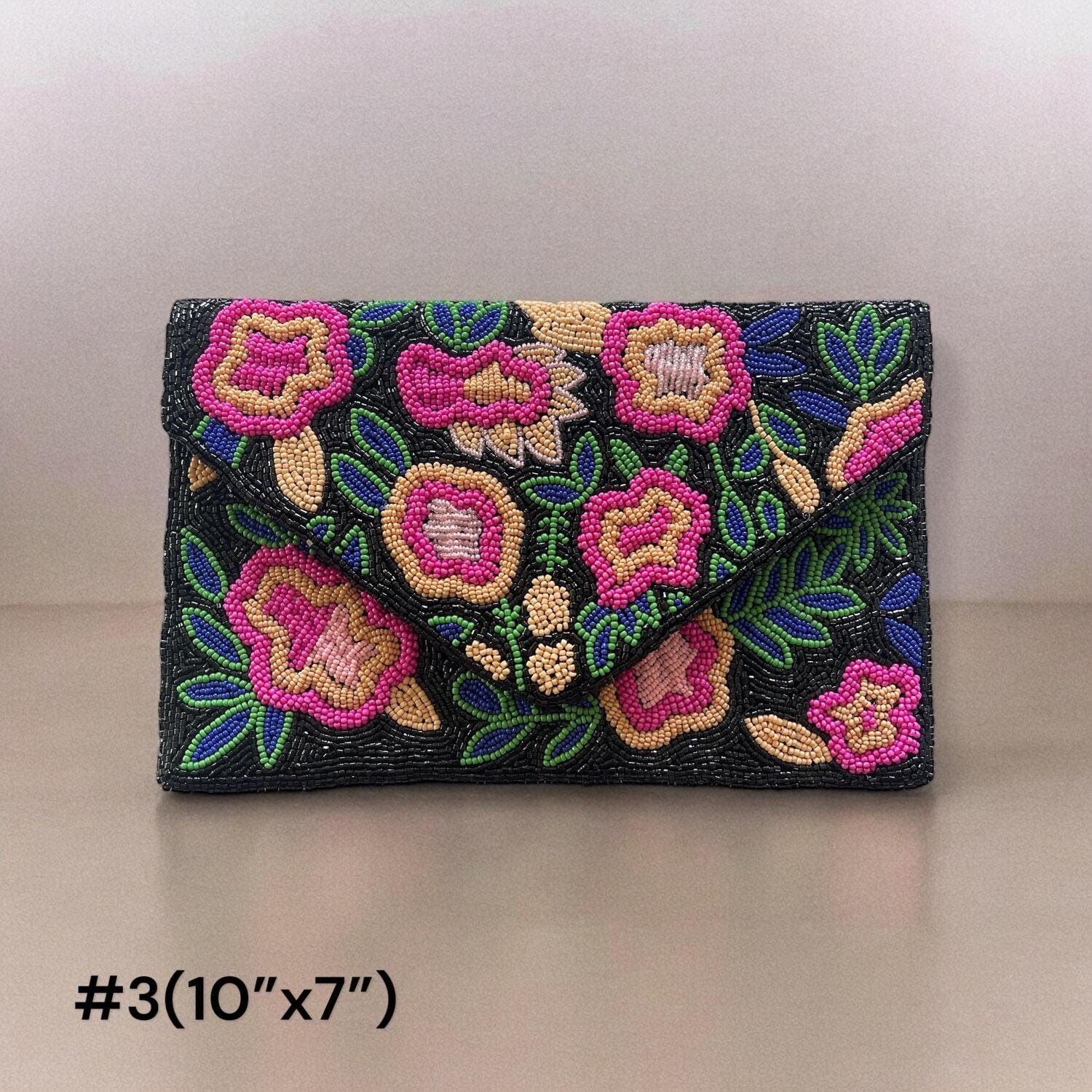Hand Beaded Purse - 33018 - Style 3 - Beaded Clutch Bag, Gift for Her ...
