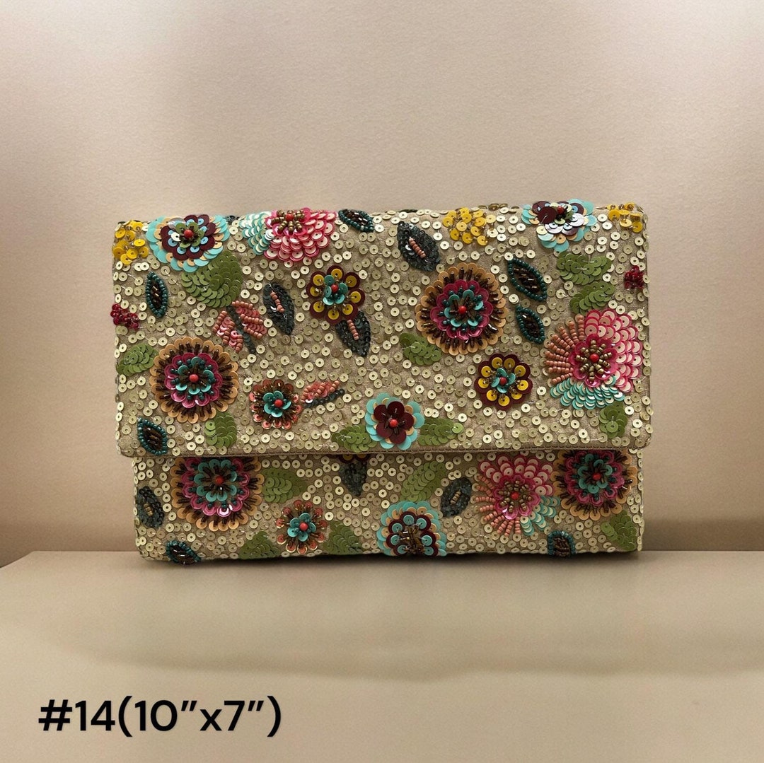 Hand Beaded Purse - 33014 - Style 14 - Beaded Clutch Bag, Gift for Her ...