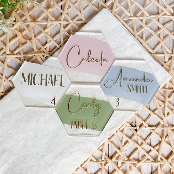Acrylic Place Card - Etsy