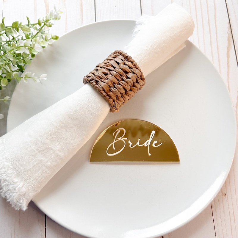 Gold Place Card - Etsy