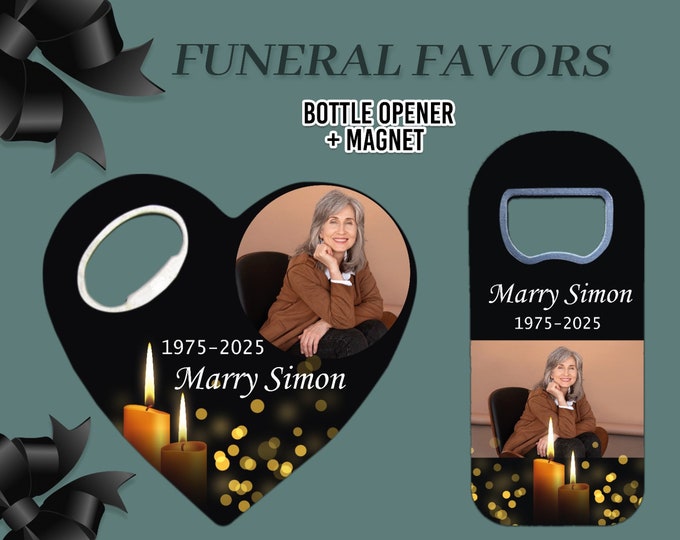 Personalized Bowl Funeral Favors for Guest, Funeral Program Insert ...