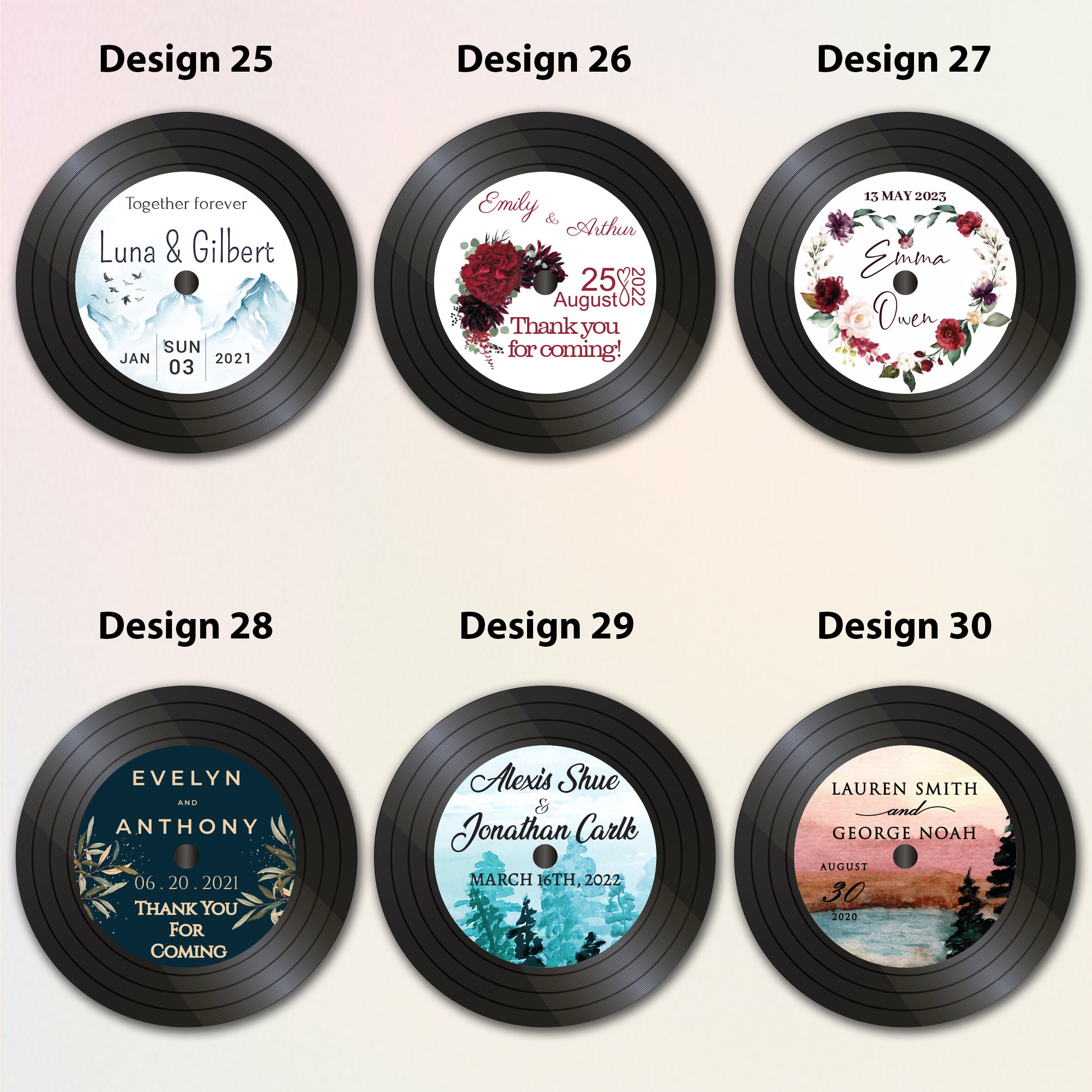 Bulk Wedding Personalized Wedding Favors, Party Favors, Vintage Wooden ...