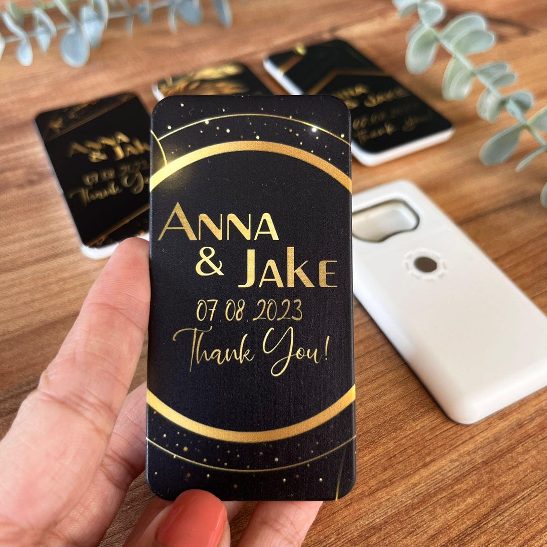 Custom Wedding Favor Magnet, Bottle Opener, Save the Date - Etsy