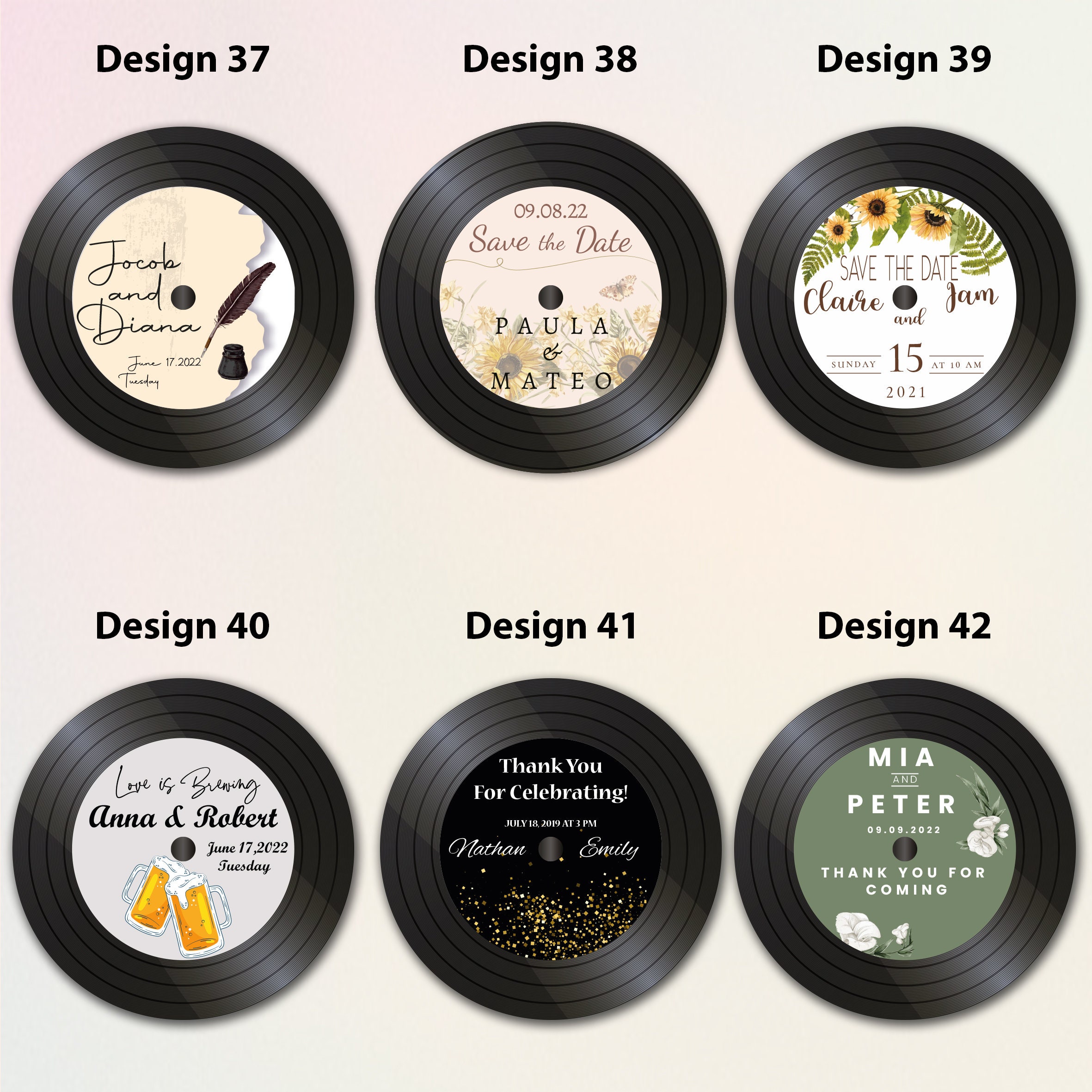 Bulk Wedding Personalized Wedding Favors, Party Favors, Vintage Wooden ...