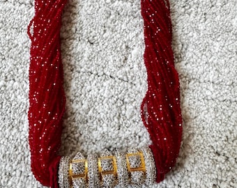 Nepali Gold Plated Hydro Pote Diamond Tilhari - Etsy