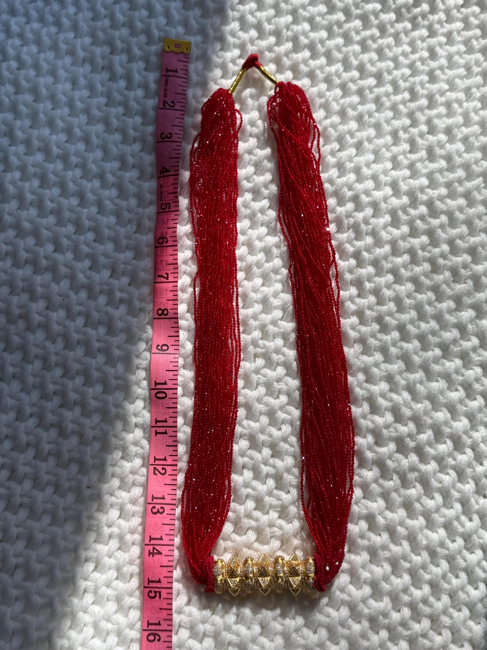 Nepali Gold Plated Hydro Pote Diamond Tilhari - Etsy