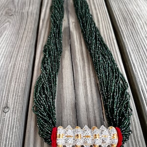 Nepali Gold Plated Hydro Pote Diamond Tilhari - Etsy