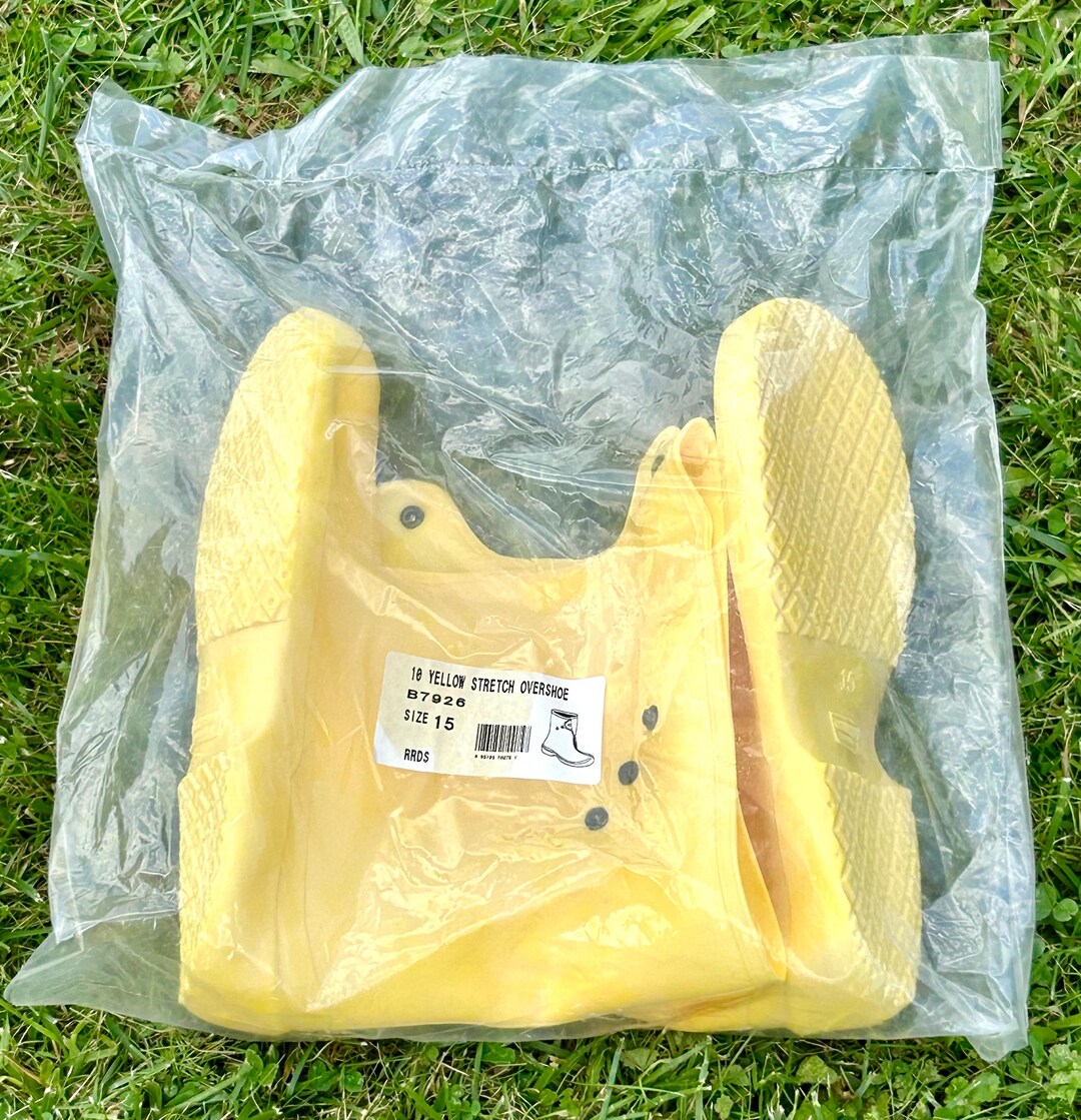 3 Pair Rubber Work Boot Overshoe Waterproof Stretch Rain Slip Resist ...