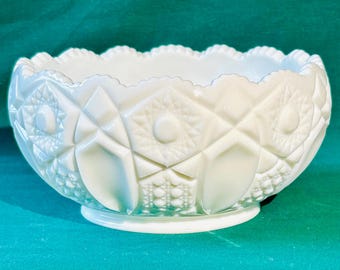 Vintage Amber Glass Kemple Wheaton Hobstar Sawtooth Compote Candy Dish ...