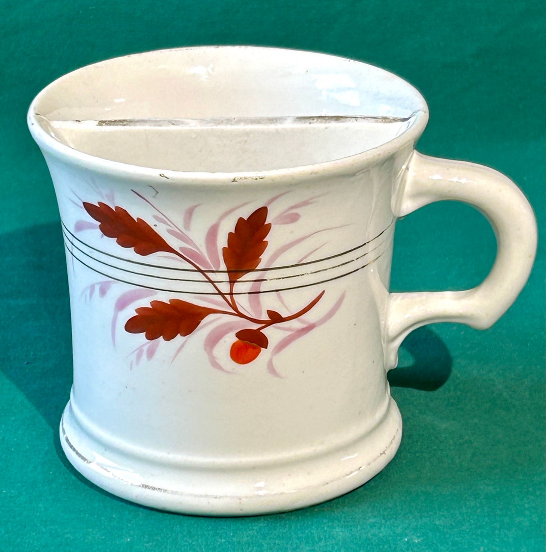 Antique Barber Shop Shaving Mug by Excelsior Red Burgandy and Pink on ...