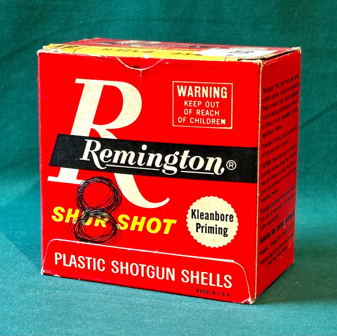 Remington Shur Shot Empty Ammo Box 12 GA 8 Shot 25 Shotgun Shells ...