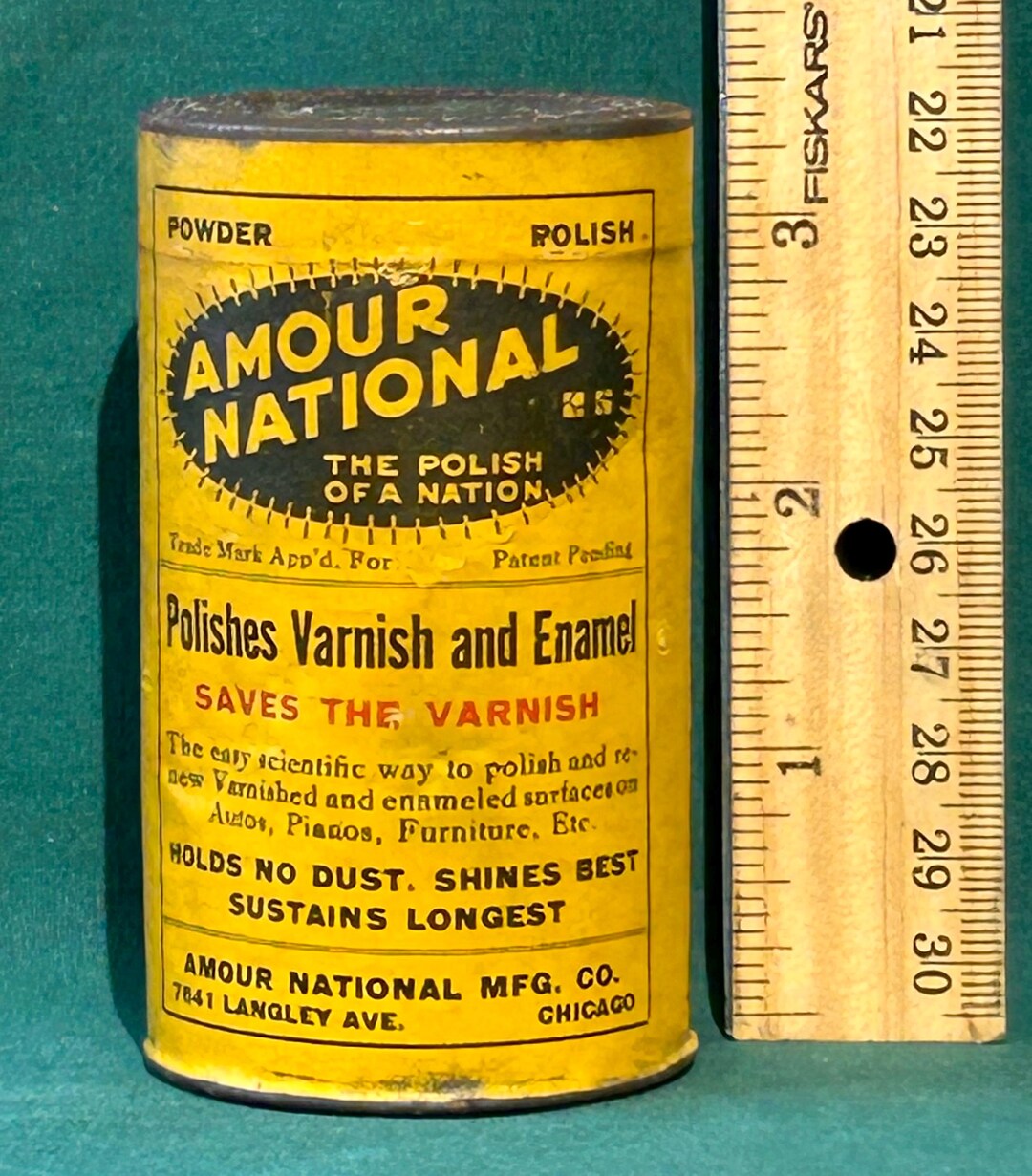 RARE Auto Varnish Polish Tin Armour National Unopened Full Can 3 1/4 ...