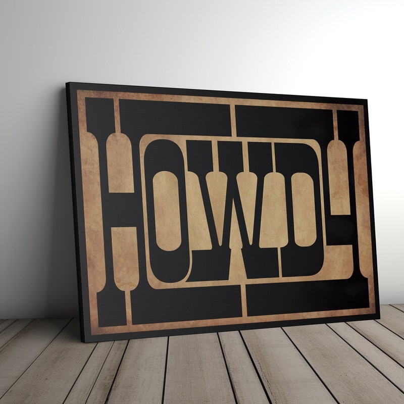 Howdy Sign - Etsy
