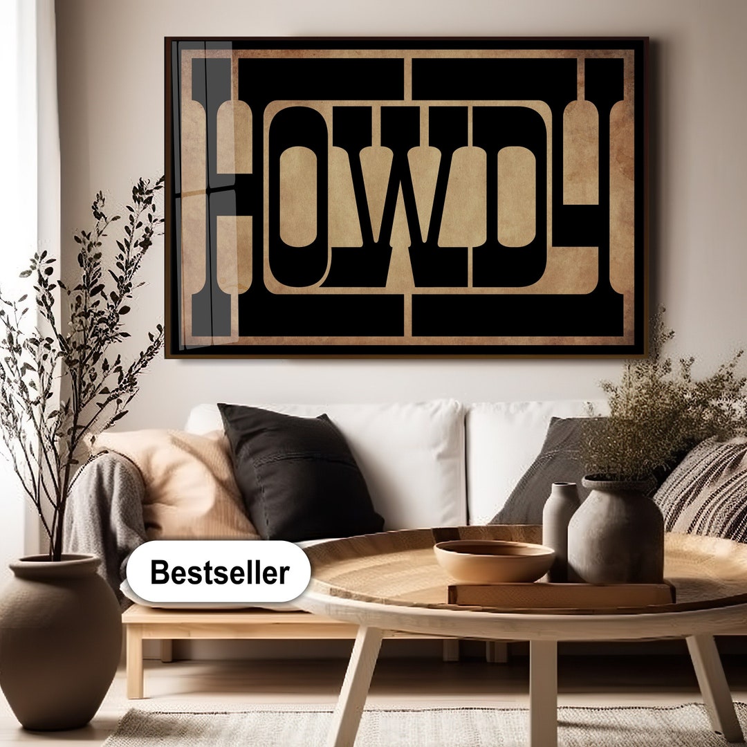 HOWDY Print | Howdy Sign | Western Decor | Howdy Wall Art | Howdy ...