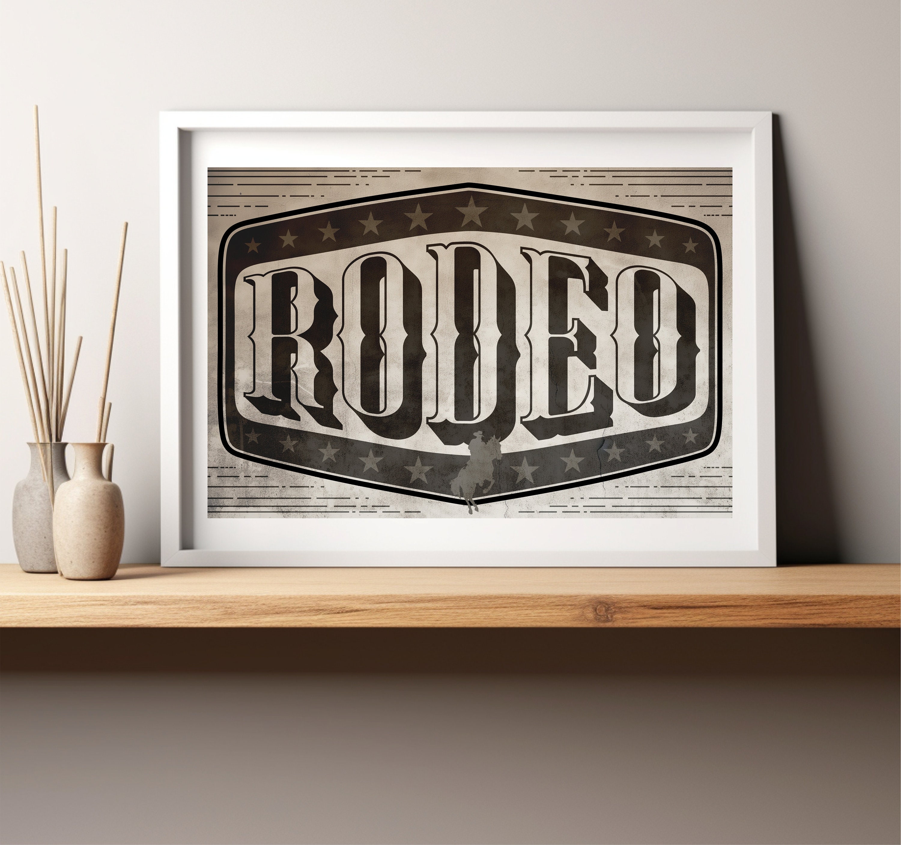 RODEO Print Retro Howdy Sign Western Decor Howdy Wall Art Howdy ...