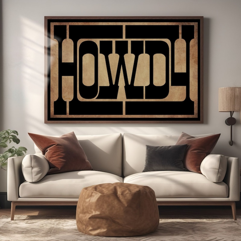 Howdy Sign - Etsy