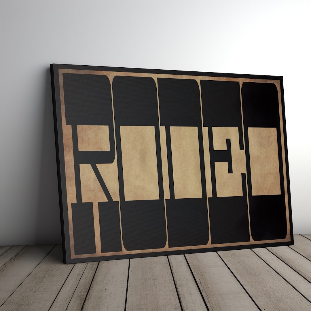 Canvas | RODEO Wall Art | Western Decor | Southwestern Wall Art ...