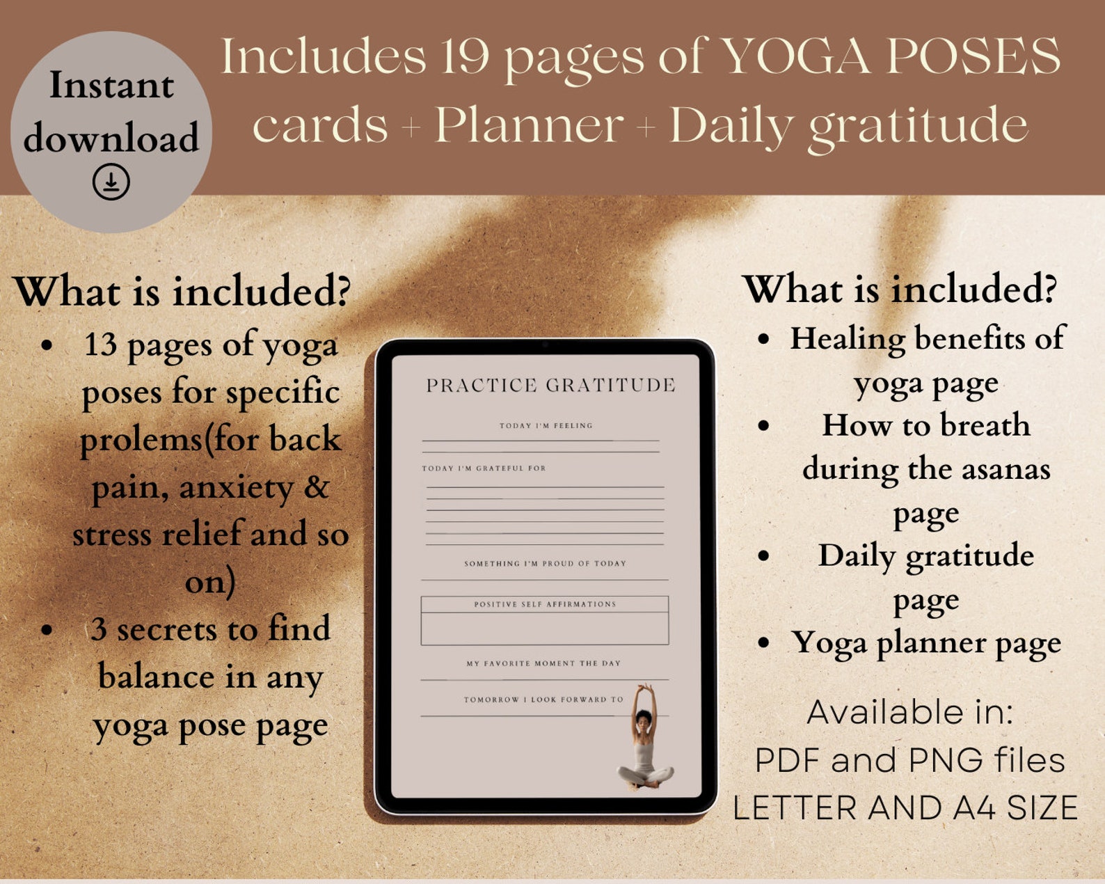 Yoga Teacher Wall Art, Yoga Poses Cards, Yoga for Mental Health, Daily ...