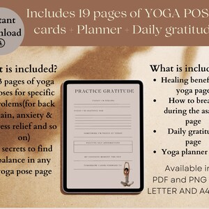 Yoga Teacher Wall Art, Yoga Poses Cards, Yoga for Mental Health, Daily ...