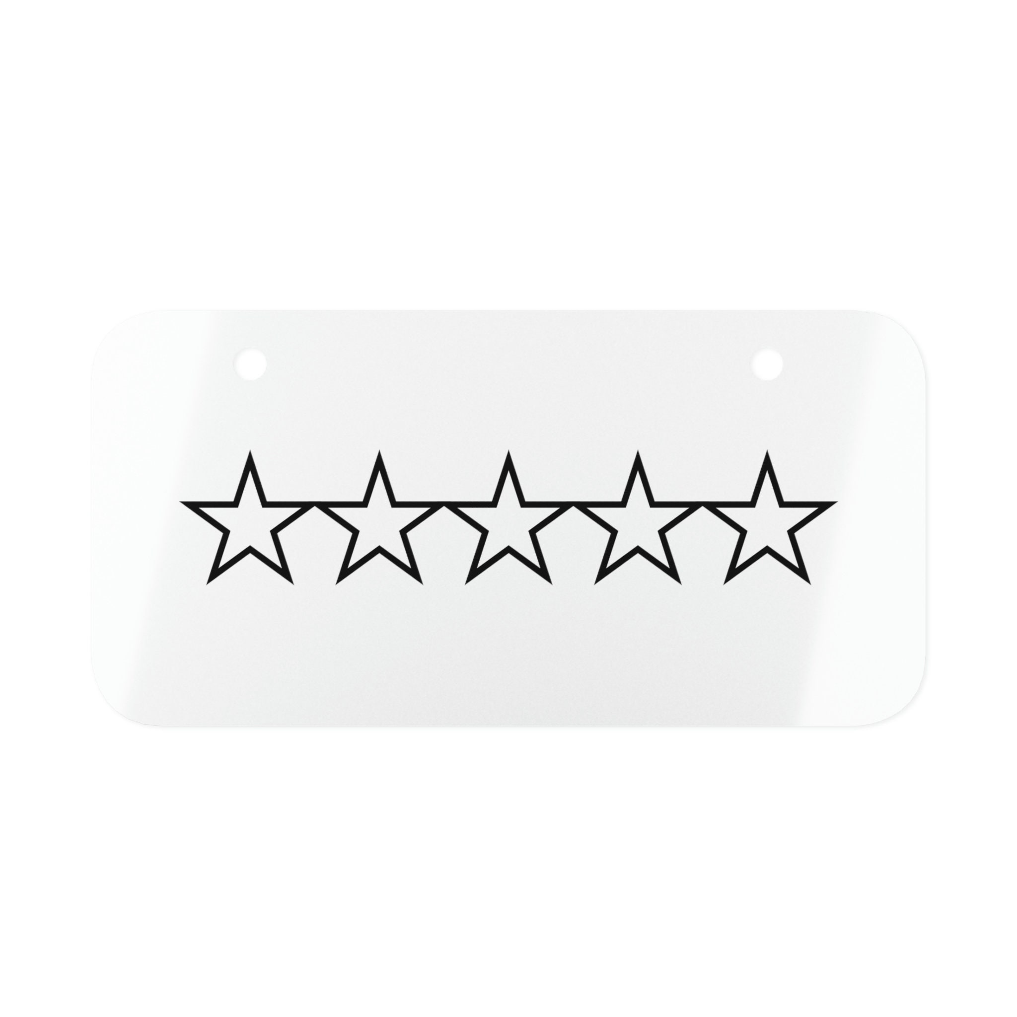 GTA 5 Stars Wanted Level Motorcycle License Plate white for Bikers, Car ...