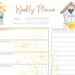 Daffodil Yellow Weekly Planner - Etsy