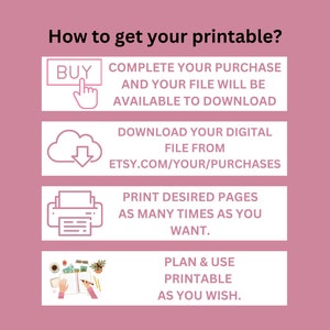 New Year Party Planner Check List & Shopping List Digital Printable PDF ...