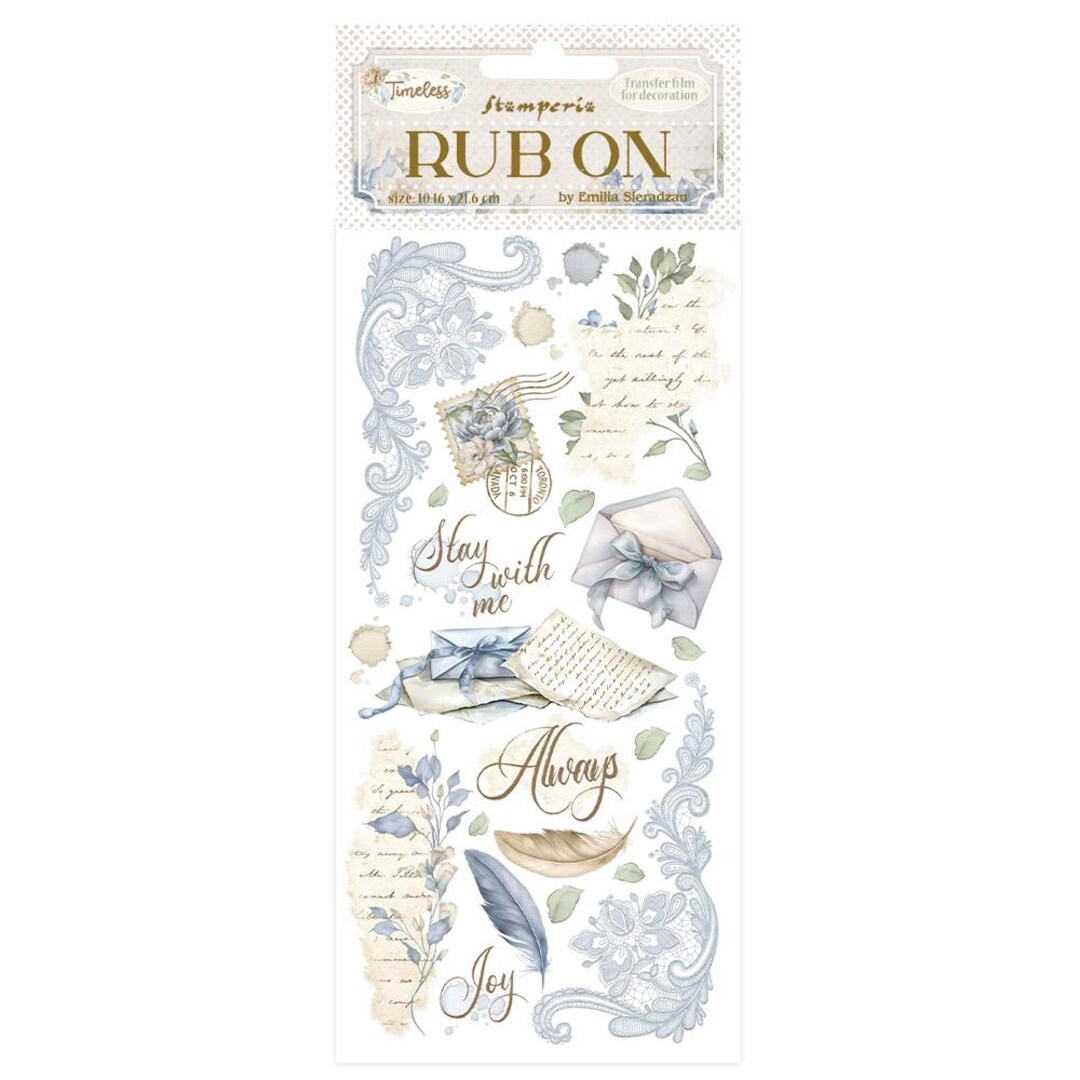 Stamperia - Rub-on - Timeless - Letters - Etsy