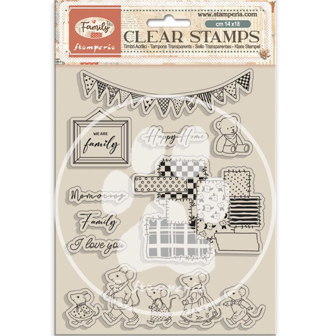 Stamperia - Family - Clear Acrylic Stamps - Party - Etsy